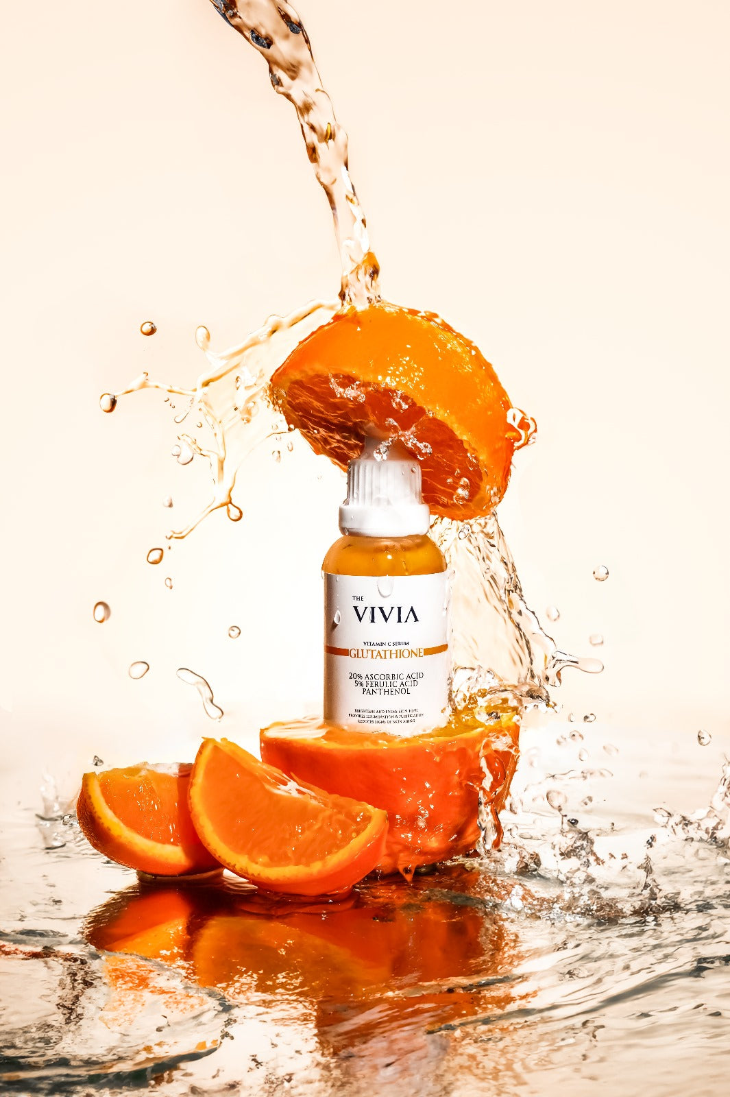 The Vivia Anti-Blemish Brightening Vitamin C Serum Glutathione, 20% As